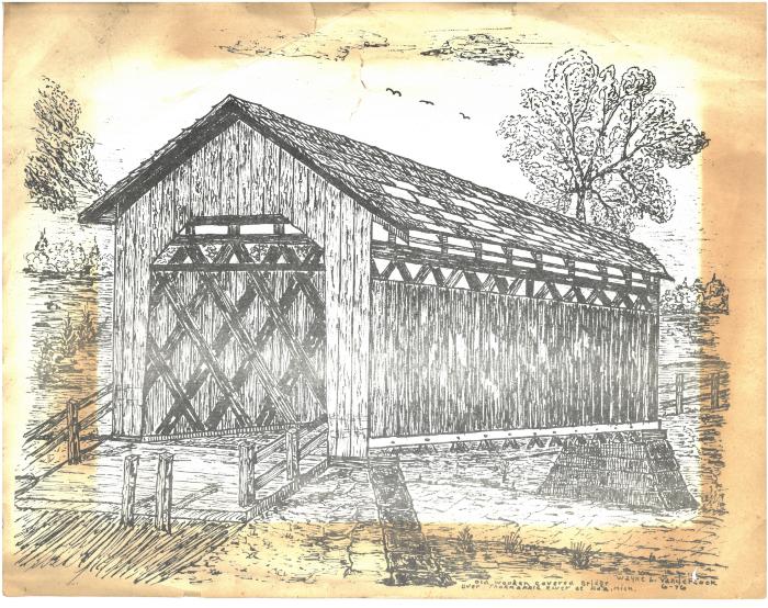 Lowell Area Historical Museum Collection : Object : Drawing, pen & ink ...